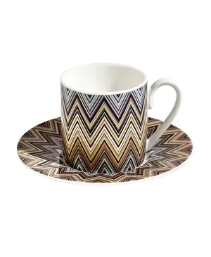 Missoni Zig Zag Jarris Luxury Box Coffee Cup & Saucer, Set Of 2 - Multi
