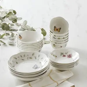 LENOX Butterfly Meadow 24 Piece Bowl Set