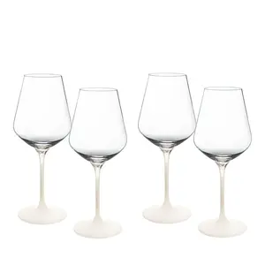 VILLEROY & BOCH Manufacture Rock Blanc Red Wine Glass, Set Of 4 - Clear