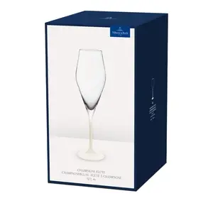 VILLEROY & BOCH Manufacture Rock Blanc Flute, Set Of 4