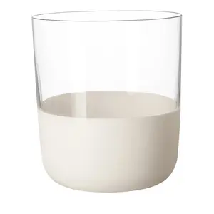 VILLEROY & BOCH Manufacture Rock Blanc Double Old Fashioned Glasses, Set Of 4