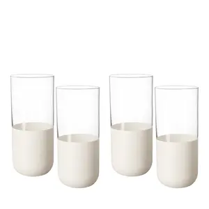 VILLEROY & BOCH Rock Blanc Highball Glass, Set Of 4 - Clear