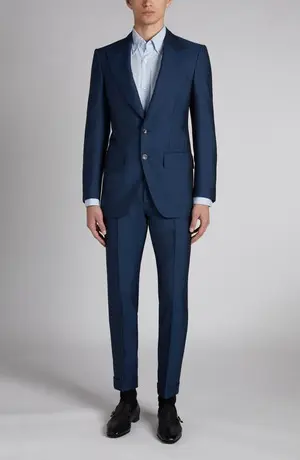 TOM FORD Atticus Wool & Mohair Suit - Navy