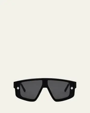 Dior Cd Diamond M1u Sunglasses - Shiny Black Smoke