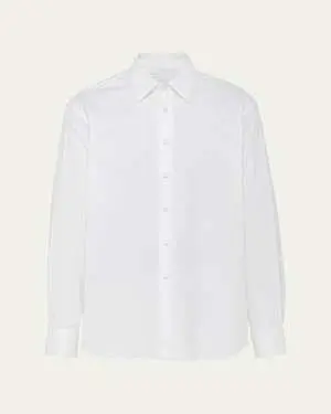 Prada Poplin Stretch Smoking Shirt