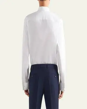 Prada Poplin Stretch Smoking Shirt