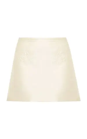 Anna October Bellamy Embroidered Mini Skirt