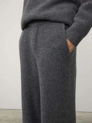 LISA YANG STORE Jayden Bouclé Cashmere Trousers