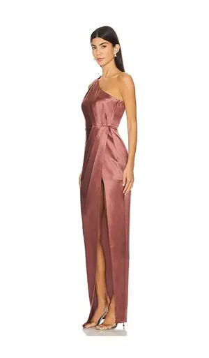 SAU LEE Preston Dress - Brown