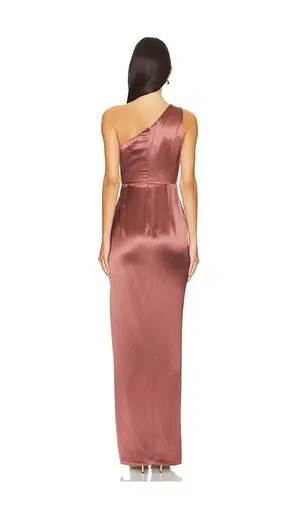 SAU LEE Preston Dress - Brown