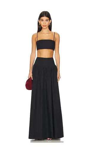 Susana Monaco Crop String Top - Black