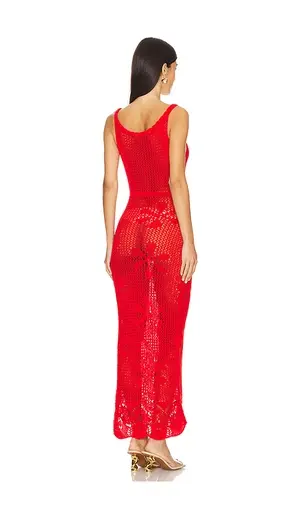 ASTA RESORT X Emma Tricot Dress In Red