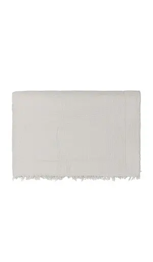 SUNDAY CITIZEN Snug Muslin Throw In Grey - Cloud Grey