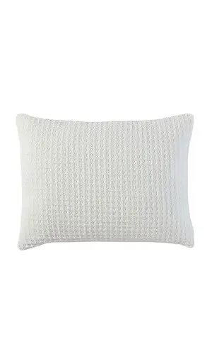 SUNDAY CITIZEN Standard Snug Waffle + Bamboo Sham Set In Cream - Off White