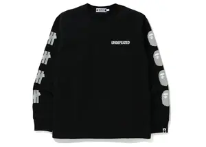 A BATHING APE X Undefeated 2 Long Sleeve Tee Shirt - Black