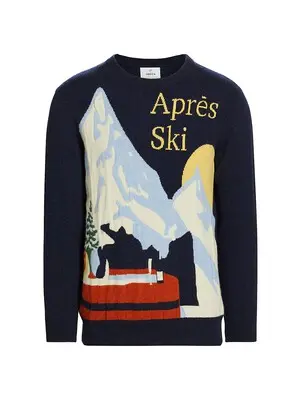 HARDEN Men's Apres Ski Cashmere Sweater  - Neutral