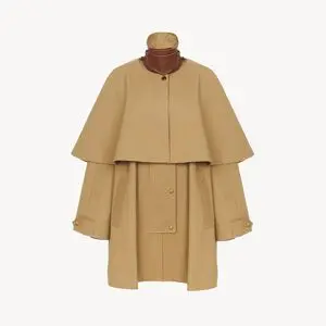Chloé Parka In Cotton Gabardine With Cape