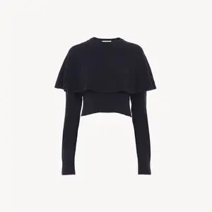 Chloé Cape Sweater In Wool & Cashmere