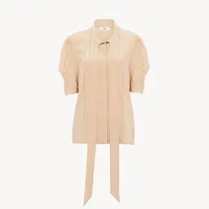 Chloé Lavallière Blouse In Crêpe De Chine