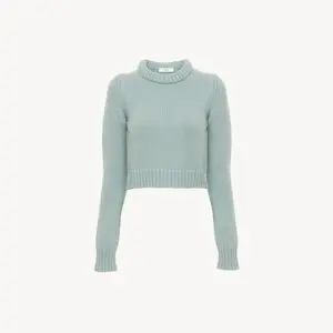 Chloé Cropped Sweater In Cashmere Blend