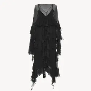 Chloé Long Ruffled Dress