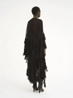Chloé Long Ruffled Dress