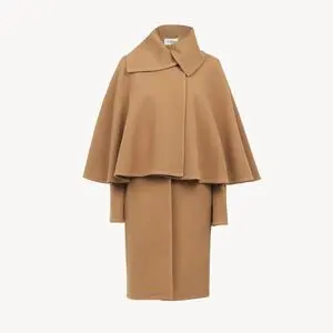 Chloé Cape Coat In Wool & Cashmere