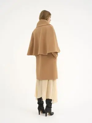 Chloé Cape Coat In Wool & Cashmere