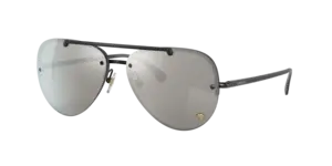 Versace Aviator Sunglasses - Light Grey Mirror Silver