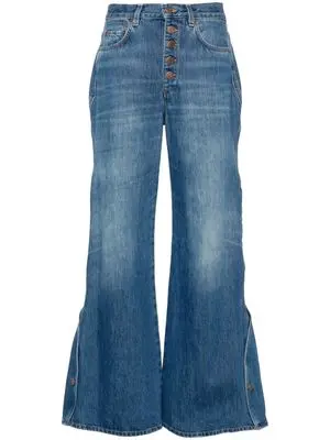 Chloé Cut-out Flared Jeans
