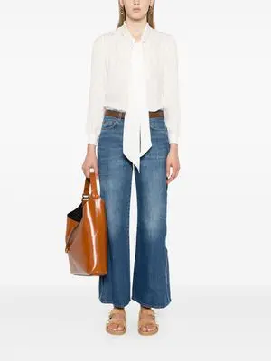 Chloé Cut-out Flared Jeans