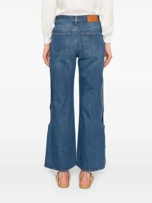 Chloé Cut-out Flared Jeans
