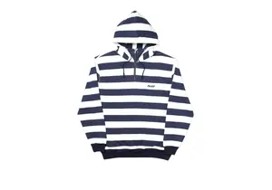 PALACE Tri-stripe Zip Hood - White/navy