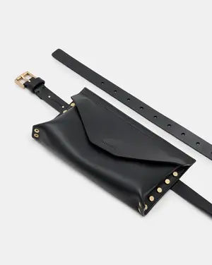 ALLSAINTS Eden Studded Leather Belt Bag