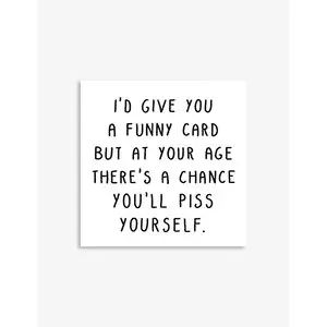 CENTRAL 23 I'd Give You A Funny Card… Greetings Card 14.5cm X 14.5cm - One-color