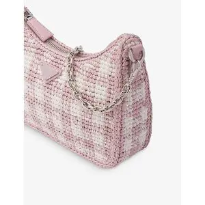 Prada Re-edition 2005 Mini Crochet Shoulder Bag