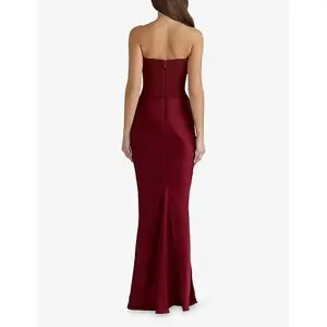 white christmas dresses Thalassa Strapless Corset Maxi Dress main image 0