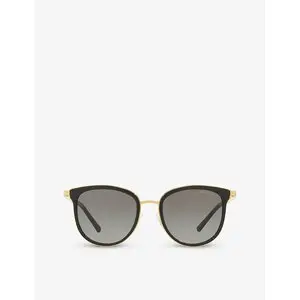 Michael Kors Black Gold Round Sunglasses