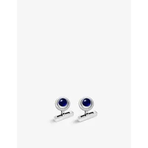 Cartier Pasha De Palladium-plated Sterling-silver Cufflinks - Steel