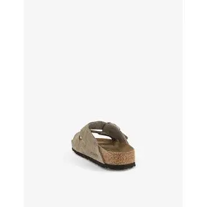 BIRKENSTOCK Arizona Double-strap Leather Sandals - Taupe Suede