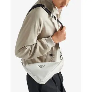 Prada Triangle Leather Shoulder Bag