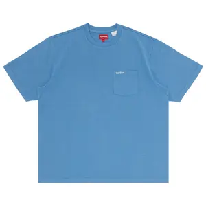 Supreme Short-sleeve Pocket Tee 'light Slate - Blue