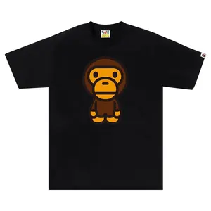 A BATHING APE Big Baby Milo Tee - Black