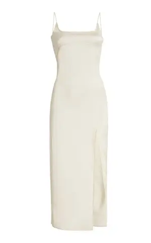 Jacquemus Notte Satin Midi Slip Dress