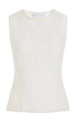 Proenza Schouler White Label Hazel Cotton-tweed Top