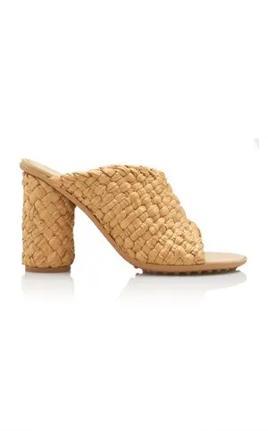 Bottega Veneta Atomic Intrecciato Raffia Sandals