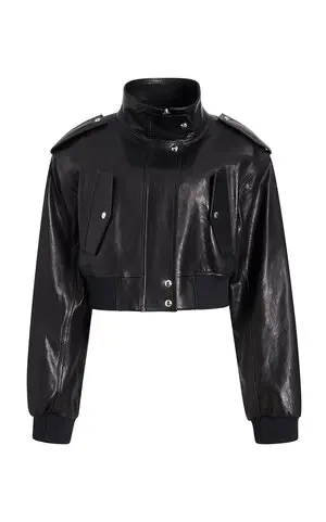 Khaite Kember Leather Moto Jacket