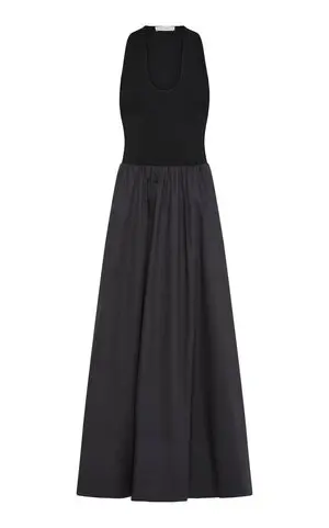 ST. AGNI Plunge Neck Dress