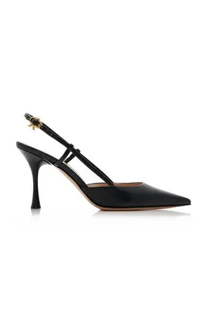 GIANVITO ROSSI Ascent Leather Slingback Pumps