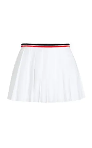 Miu Miu Pleated Poplin Mini Skirt